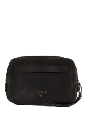 Prada Leather Clutch Bag - Black
