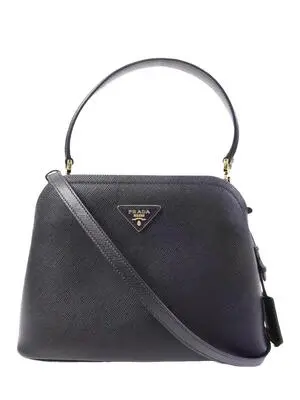 Prada Saffiano Leather Shoulder Bag - Black
