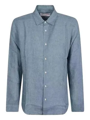 Orlebar Brown Giles Long-sleeve Shirt - Blue