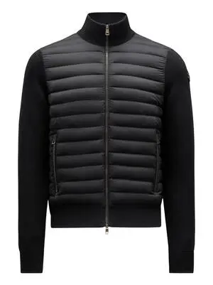 MONCLER Moncler Padded Zip-Up Jacket With Knitted Sleeves