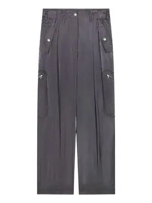 Dries Van Noten Button Detailed Straight Leg Pants - Black