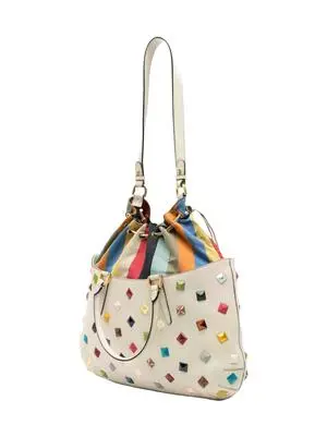 Fendi B. Fab Studded Tote Bag - Neutrals