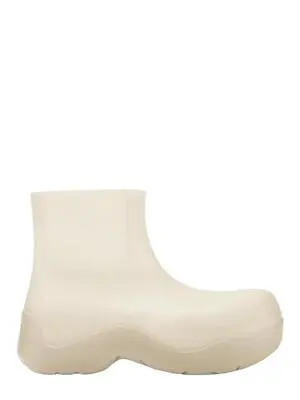 Bottega Veneta Puddle Ankle Boots - Sea Salt