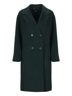 Max Mara Double-breasted Long-sleeved Coat - Black