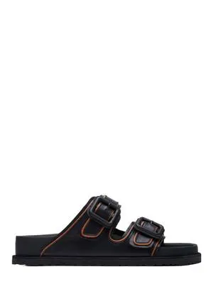 BIRKENSTOCK Arizona Leather Sandals - Black