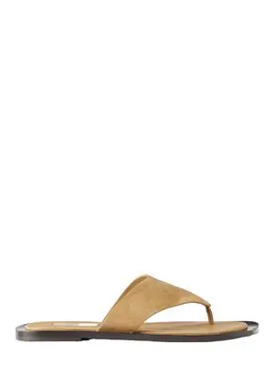 TOTEME Suede Flip-flops - Tan