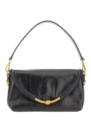 GIANNI CHIARINI Bea Shoulder Bag With Metal Details - Black