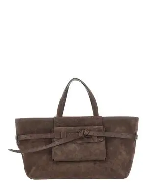 GIANNI CHIARINI Double-handled Handbag With Detachable Shoulder Strap - Brown