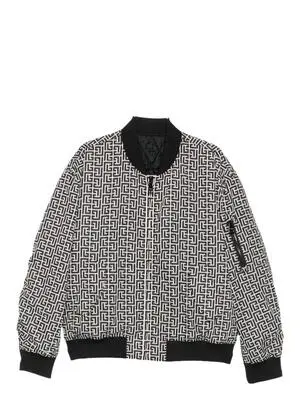Balmain Monogram Bomber Jacket - Black