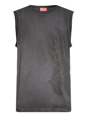 DIESEL® Graphic-print Tank Top - Grey