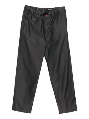 Kiton Drawstring Logo Patch Trousers - Grey