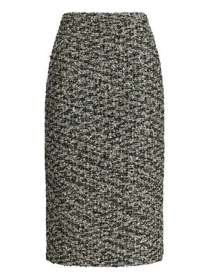 Gucci Laminated Bouclé Midi Skirt - Multicolor