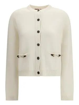 Gucci Wool And Cashmere Cardigan With Horsebit Detail - Multicolor
