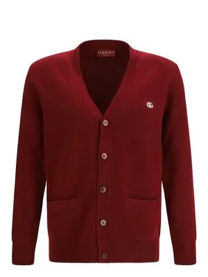Gucci Wool Cashmere V-neck Cardigan - Multicolor