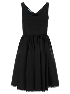 Prada Re-nylon Mini Dress - Black
