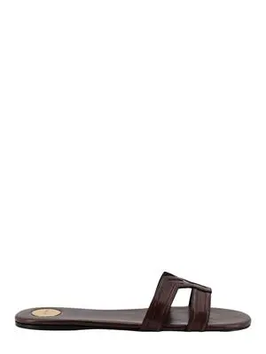 Saint Laurent Mabrouka Leather Sandals - Multicolor