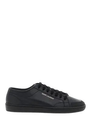 Saint Laurent Calfskin Leather Lace-up Sneakers - Multicolor