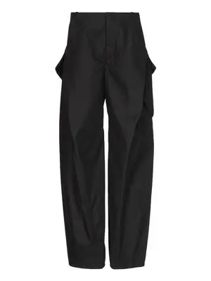 ALAÏA Alaïa Black Taffeta Cargo Trousers