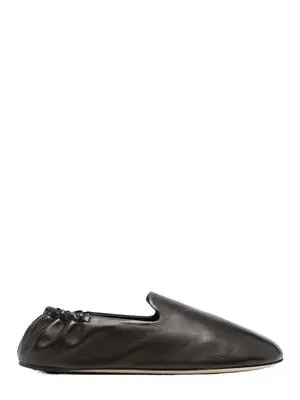 THE ROW Casa Leather Loafers - Brown
