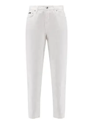 Dolce & Gabbana Audrey White Denim Trousers - Multicolor