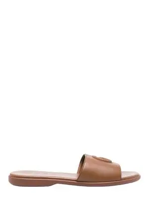 Gucci Embossed Logo Slide Sandals - Multicolor