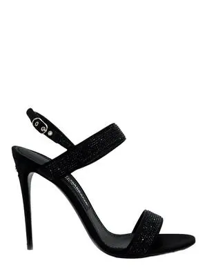 Dolce & Gabbana Embellished Satin Stiletto Sandals - Multicolor