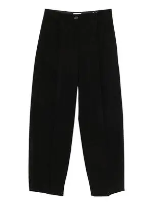 TOTEME Wide Leg Cotton Trousers - Multicolor