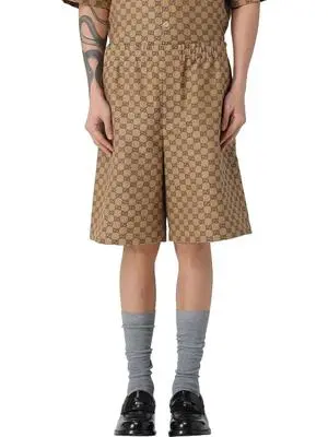 Gucci Monogram Jacquard Shorts - Brown
