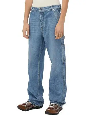 Bottega Veneta Wide Leg Jeans - Blue