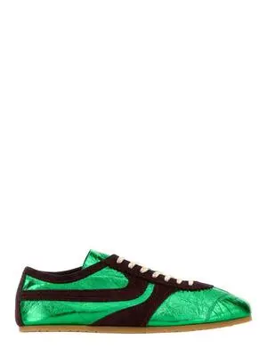 Dries Van Noten Two-tone Leather And Suede Sneakers - Multicolor