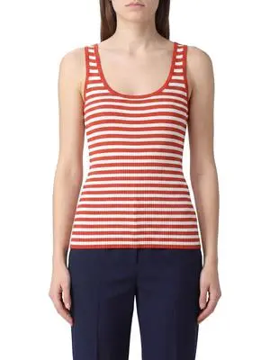 Max Mara Max Mara Striped Ribbed Knit Tank Multicolor