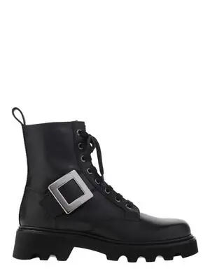 ROGER VIVIER ROGER VIVIER Viv Rangers Leather Boots Multicolor