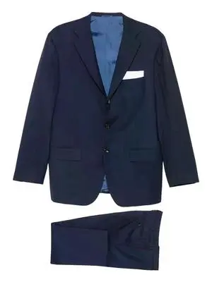 Kiton Chest-pocket Suit - Blue