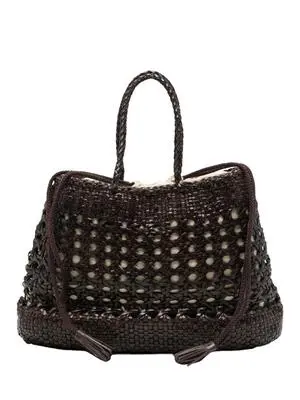 Dragon Diffusion Woven Leather Tote Bag - Multicolor