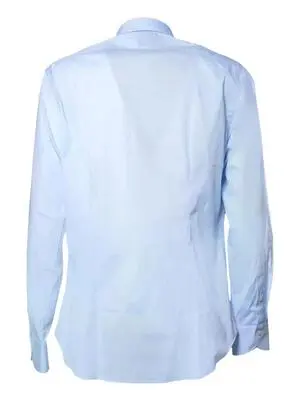 XE Spread-collar Button-up Shirt - Blue