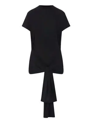 TOTEME Belted Draped T-shirt - Black