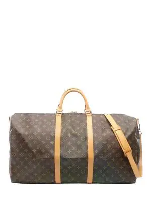 LOUIS VUITTON Keepall Bandouliere 60 Travel Bag - Brown