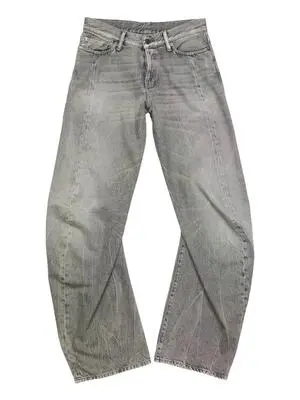 Acne Studios Washed-effect Wide Leg Jeans - Grey