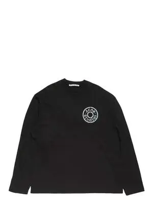 Acne Studios Logo Print Long Sleeve T-shirt - Black