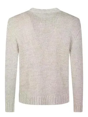 Barena Venezia Ivory Marl Pattern Crew Neck Sweater - Neutrals