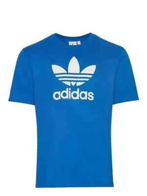 Adidas Trefoil Logo-print T-shirt - Blue