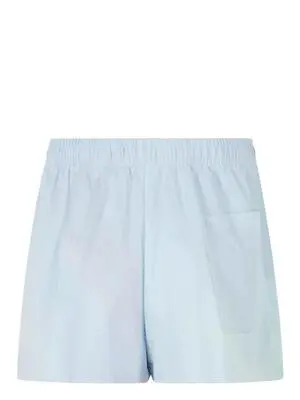 SPORTY & RICH Logo Print Elasticated Waist Shorts - Blue