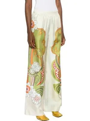 La DoubleJ Palazzo Placed Pants - Neutrals