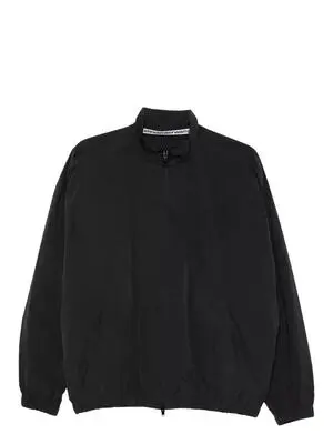 Alexander Wang Logo Perforated Zip-up Jacket - Black