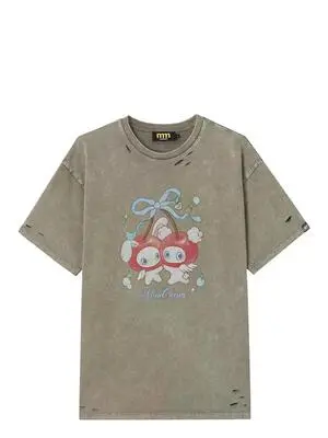 MINI CREAM Graphic Print T-shirt - Grey