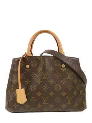 LOUIS VUITTON Bb Montaigne Tote Bag - Brown