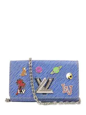LOUIS VUITTON Twist Chain-strap Calfskin Shoulder Bag - Blue