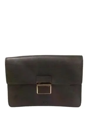Dior Leather Clutch Bag - Black