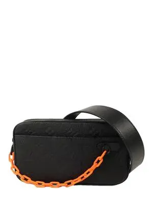 LOUIS VUITTON Volga Uniform Calfskin Belt Bag - Black