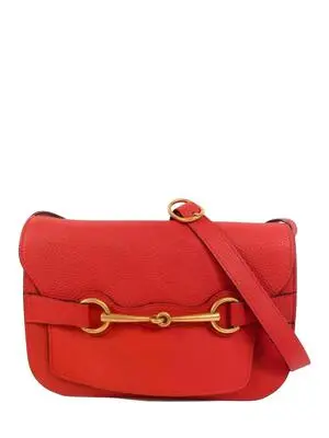 Gucci Horsebit Cross Body Bag - Red